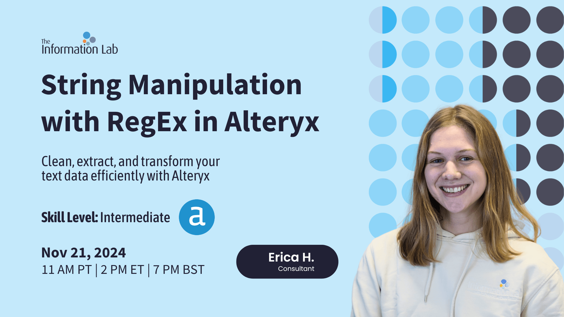 The Information Lab - Webinar: String Manipulation with Regex in Alteryx