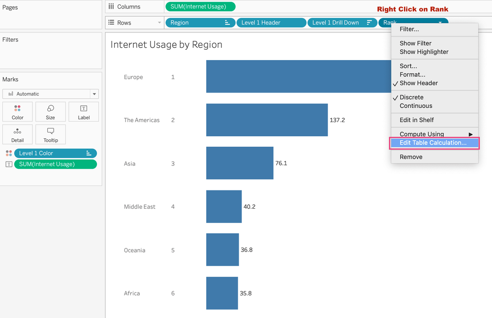 Using Rank() and Table Calculations in Tableau - The Information Lab