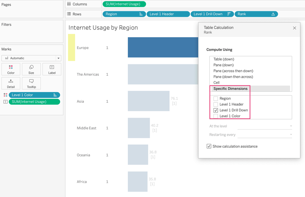 Using Rank() and Table Calculations in Tableau - The Information Lab