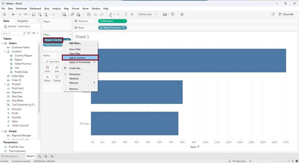 Tableau: Understanding and Applying Context Filters - The Information Lab